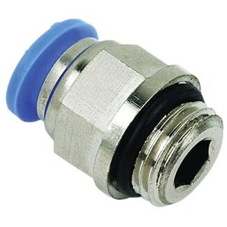 10mm x 1/2inch BSPP Hex Body Male Stud Coupling Push-In Fitting (BSPP ...