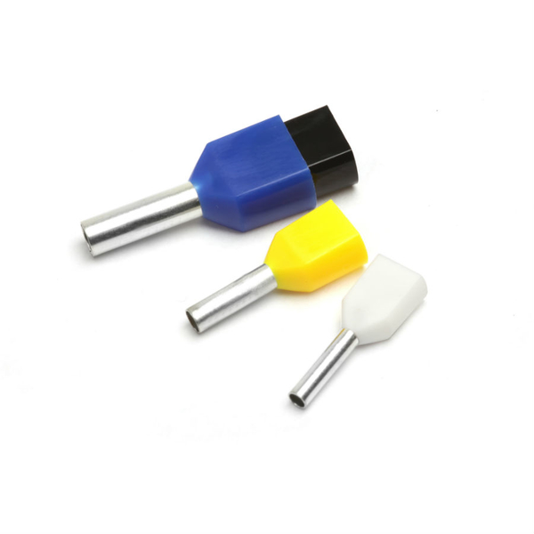 16mm Blue Dual Entry Cord End Terminal - Pack of 100 - BearingBoys