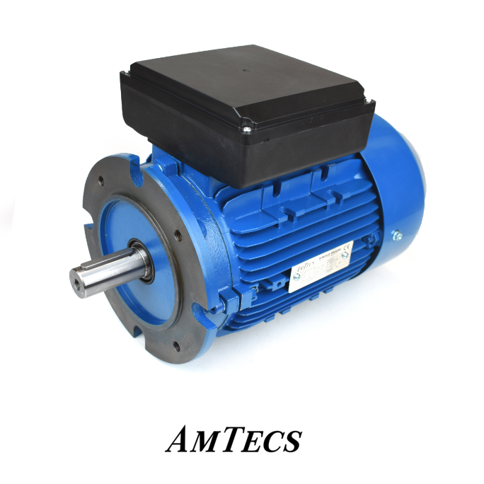 Amtecs IE1 1.5kW 4 Pole Single Phase Perm Cap B14L Large Face Mount ...
