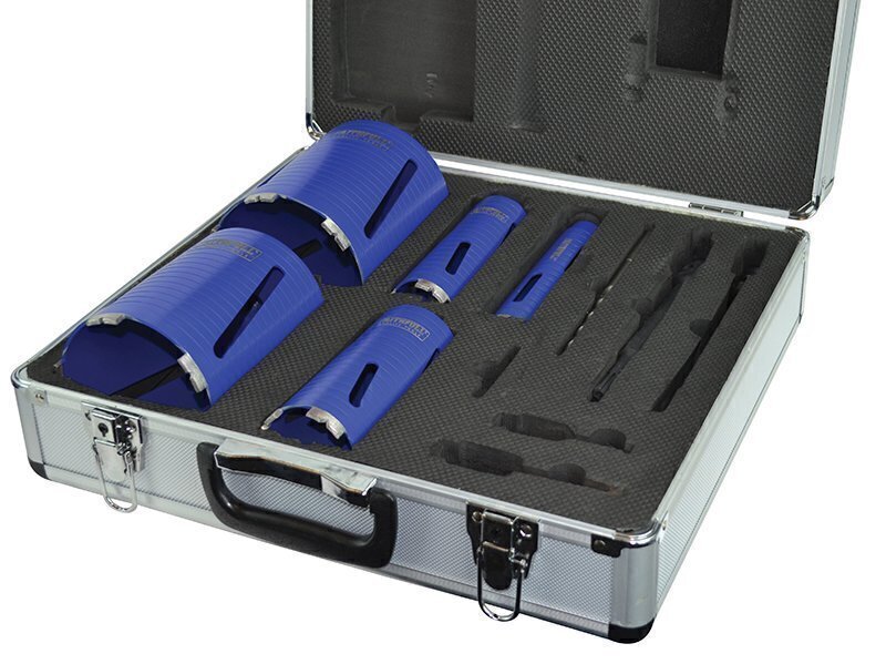 Faithfull Diamond Core Drill Kit Case Set of 11 - BearingBoys