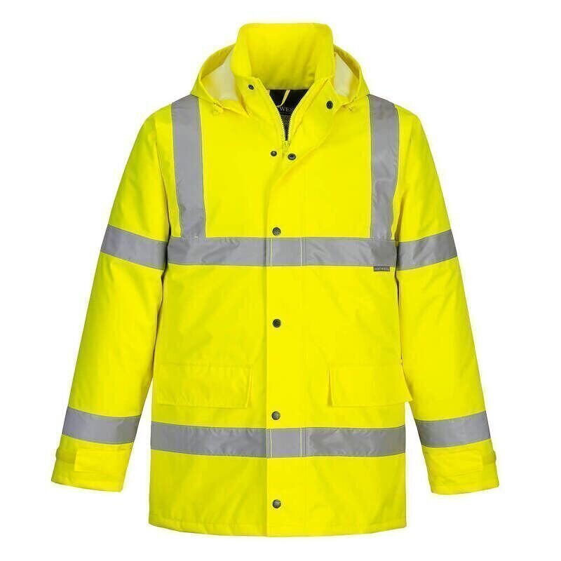 Portwest Hi-Vis Winter Traffic Jacket (Yellow / XXS / Regular Fit ...