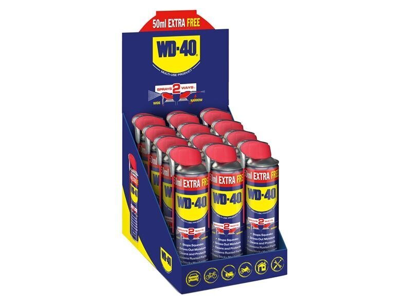 WD-40 Multi-Use Smart Straw 45050Ml Free (CDU of 12 Cans) - BearingBoys