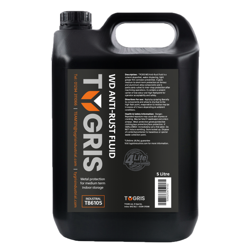 TYGRIS WD Anti-Rust Fluid 5L (Pack of 4) - BearingBoys